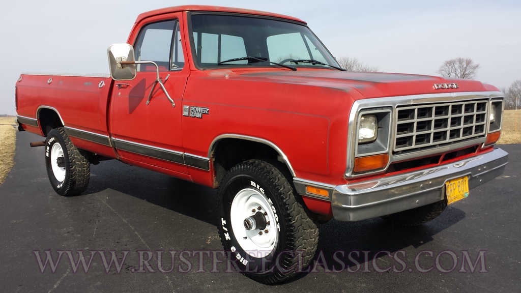 1984 Dodge W350 1 ton 4x4 85 Power Ram Red
